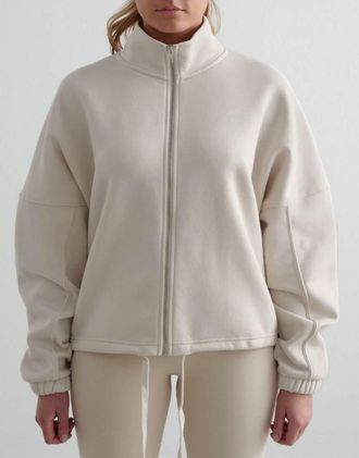 Aim'n Campus - Sweat à col zippé - Beige-Neutre