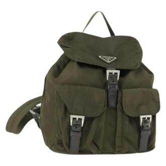 Prada Pre-owned Vintage Nylon Rucksack - - Pre-owned - Damen - Gr&uuml;n - ONE SIZE