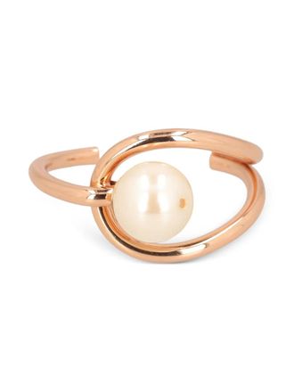 Sharra Pagano bague sertie de perles - Or