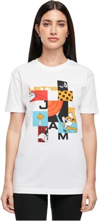 Mister Tee x Space Jam Damen Ladies Let´s Jam Tee, White, M