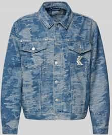 Karl Kani Jeansjacke mit Kentkragen