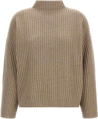 Brunello Cucinelli Rundhalspullover - Beige