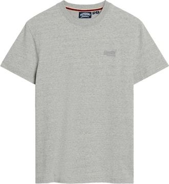 Superdry Vintage Logo T-Shirt mit Stickerei - - Tops - Herren - Grau - S