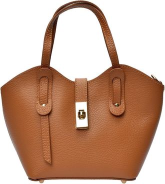 Anna Luchini Braun Rindsledertasche