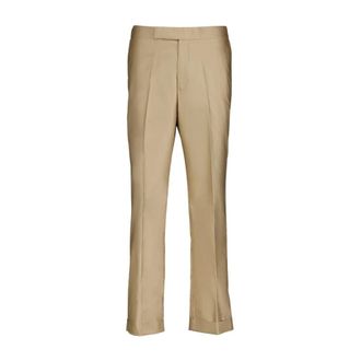 Alexander McQueen Beige Baumwoll Straight-Leg Hose - - Trousers - Herren - Beige - L