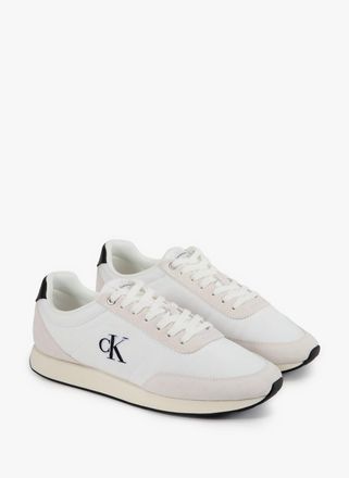 Calvin Klein Baskets en daim m&eacute;lang&eacute; avec logo Signature