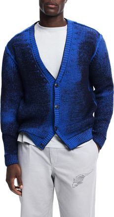 Desigual JERS_Strickjacke, SCRATC, 5022 Ultra Blue, S, blau, Small