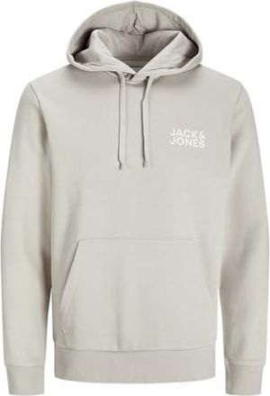 Jack & Jones Hood Jjecorp Noos Pls Sweat &agrave; Capuche avec Logo, Beige Clair, 3XL Homme