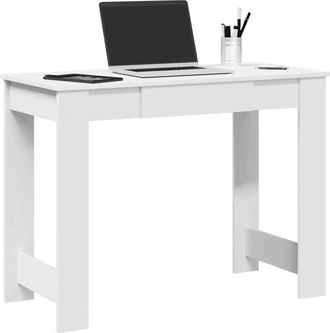 vidaXL Bureau blanc 100x45x75 cm bois ding&eacute;nierie Vidaxl