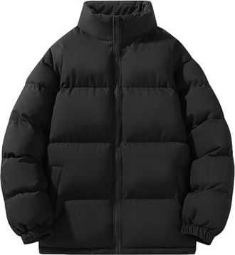 Generic Doudoune courte pour femme, manteau dhiver matelass&eacute; thermique r&eacute;sistant &agrave; leau, veste matelass&eacute;e surdimensionn&eacute;e avec fermeture &eacute;clair vers le haut, 