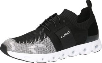 Caprice Herren Sneaker flach Low Top Vegan, Schwarz (Black Comb), 41 EU