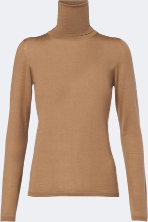 Max Mara Rollkragenpullover aus Schurwolle