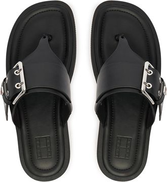 Tommy Jeans Zehentrenner Tommy Jeans Tjw Buckle Sandal EN0EN02948 Schwarz