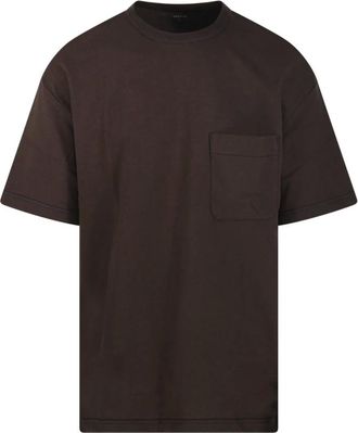 Christophe Lemaire Homme, Tops, Brun, Taille: M Boxy SS T-shirt