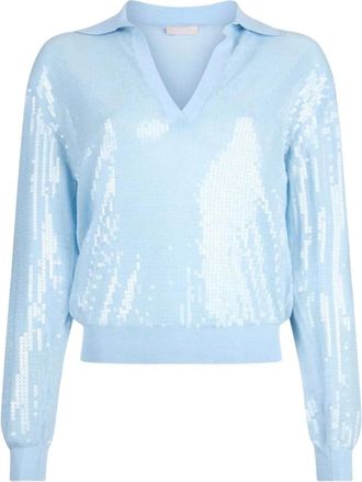Liu Jo Femme, Pulls, Bleu, Taille: 42 FR Pull avec sequins