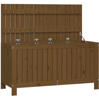 vidaXL Gartentruhe Honigbraun 115x49x60 cm Massivholz Kiefer - Vidaxl