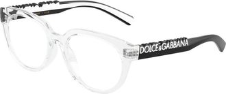 Dolce & Gabbana Monture Optique Dx5007 - unisex - Accessoires - Blanc - Taille: 49 MM