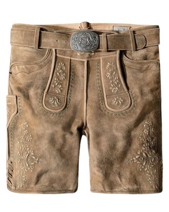 Stockerpoint Herren Lederhose Hausstein I Gr&ouml;&szlig;e 46-60 I Bequeme Trachtenhose in authentischer Optik inkl. G&uuml;rtel I Aus 100% hochwertigem Bio-Wildbockleder I Perfek