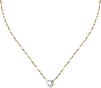 La Petite Story Collier en acier et zircon
