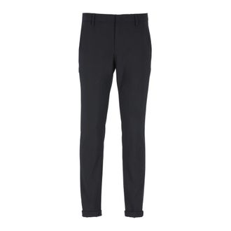 Dondup Homme, Pantalons, Bleu, Taille: W31 Pantalon en Laine Bleu avec Passants pour Ceinture