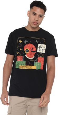 Star Wars Unisex-T-Shirt, Star Wars Retro, Weihnachten, Admiral Ackbar, Wickelfalle, Unisex, Schwarz, Schwarz, 3XL