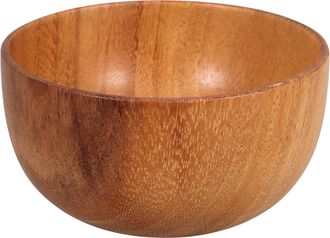BESPORTBLE Suppenschale aus Akazienholz 13X6cm Multifunktionale Holzschale f&uuml;r Salat Reis und Nudeln mit Abgerundeten Kanten f&uuml;r Alltag und Unterwegs