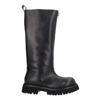 Moschino Zipper High Boot - - Shoes - Damen - Schwarzk - 36 EU