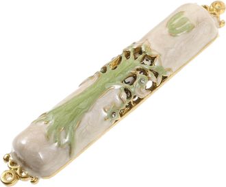 NUOBESTY Retro Tafel aus Metall mit Heiligem Text Religi&ouml;se T&uuml;rdekoration f&uuml;r Haus und Tempel Kunstvolles Ornament als Schutz und Segenssymbol