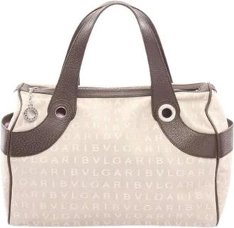 Bulgari Sac &agrave; main Vintage Pre-owned - Femme - Pre-owned - Beige - Taille: ONE Size