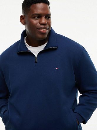 Tommy Hilfiger Big & Tall Sweatshirt BT-ESSENTIAL INTECHNO 1/4 ZIP Gro&szlig;e Gr&ouml;&szlig;en, Stehkragen