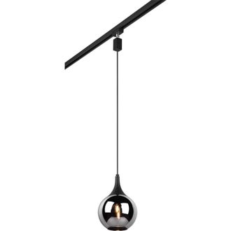 Trio Leuchten Suspension 1xe14 max 40w verre chrome vaporise noir mat - trio - duoline 82861095 82861095 82861095 82861095 82861095