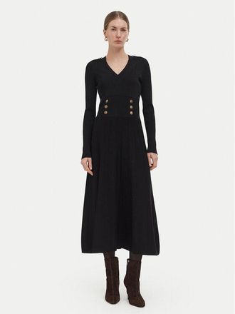 Liu Jo Strickkleid WF6227 MS81R Schwarz A-Line Fit