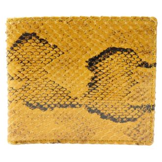 Gucci Portemonnaie - NEUER GUCCI 664784 PYTHONLEDER GELB KARTENHALTER - Gr. unisize - in Gelb - f&uuml;r Damen