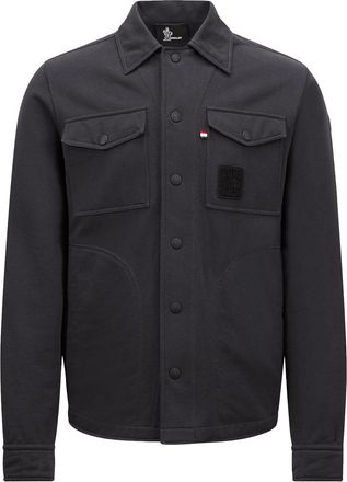 Moncler Moncler Chemise En Coton, Homme, Bleu, Taille: L