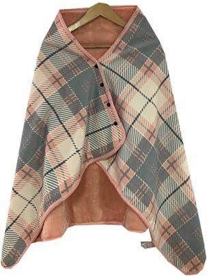 Generic Poncho Femme Hiver Chaud Chale Femme Hiver Chaud Cape Femme Effet enveloppant Ch&acirc;le Flanelle Doux Style Japonais Portable Couverture Cosy Maison