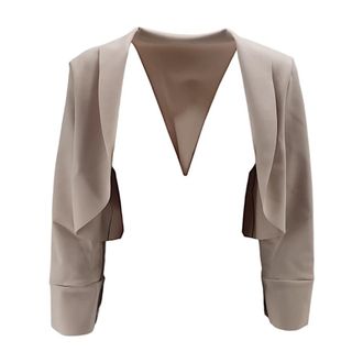 La Petite Robe Di Chiara Boni Bolero aus Jersey - - Jackets - Damen - Beige - S