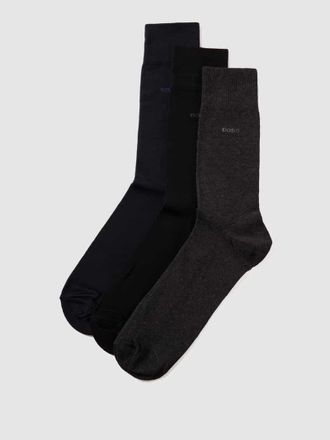 HUGO BOSS Socken mit Label-Detail im 3er-Pack