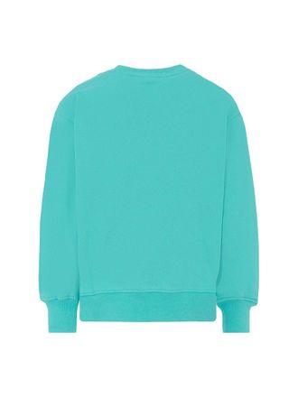 Msgm Logo-Embroidered Cotton Sweatshirt - Blue