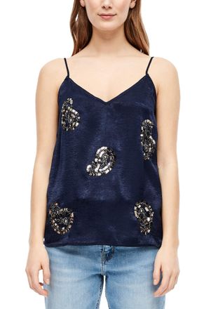 s.Oliver Damen 120.10.003.10.100.2029540 Bluse, Dark Blue, 42