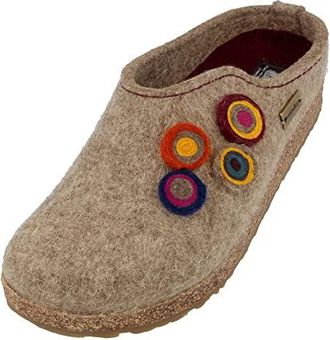 Haflinger Chaussons pour Femme Grizzly Kanon 731024, Pointure:43 EU, La Couleur:Beige