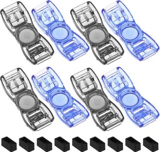 Milisten 8 Stück Schwimmbrillenzubehör Schwimmbrillenteile Brillenbandclips Brillenschnallen Schwimmbrillenverschlussknopf Universelle Brillenschnalle Brillene