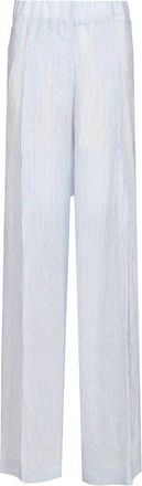Dries Van Noten Pantalons D&eacute;contract&eacute;s - Bleu Clair
