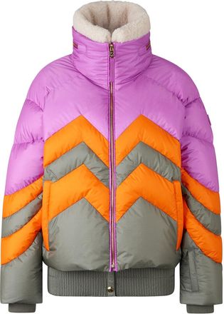 Bogner Ski-Daunenjacke Valea für Damen - Violett/Orange/Taupe - 46
