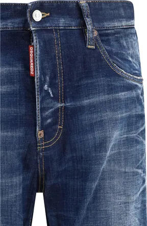 Dsquared2 Mens Jeans 642 Navy Blue Cotton
