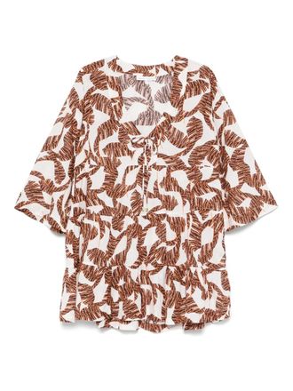 Heidi Klein robe Little Compton &agrave; coupe courte - Blanc