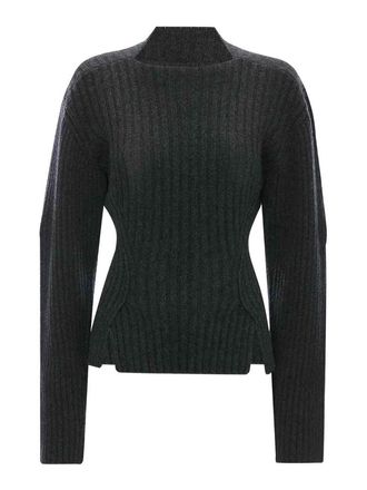 Victoria Beckham Rundhalspullover - Grau