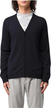Zanone Homme, Pulls, Bleu, Taille: 2XL Merino Wool VNeck Cardigan