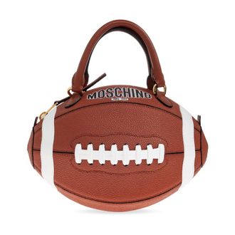Moschino Femme, Sacs, Brun, Taille: ONE Size Sac Ballon de Rugby