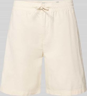 Pepe Jeans London Relaxed Fit Chinoshorts aus Baumwoll-Leinen-Mix