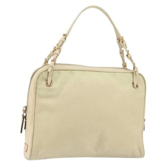 Prada Sac bandouli&egrave;re en nylon Pre-owned - Femme - Pre-owned - Beige - Taille: ONE Size